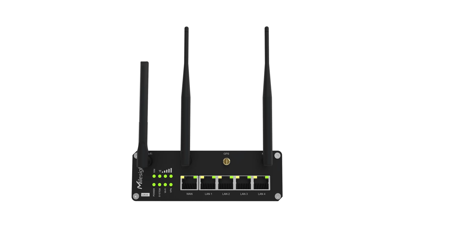 Milesight UR35-L04EU-W Ipari Mobilnet Router 4G LTE DUAL SIM WIFI 5xLAN ...