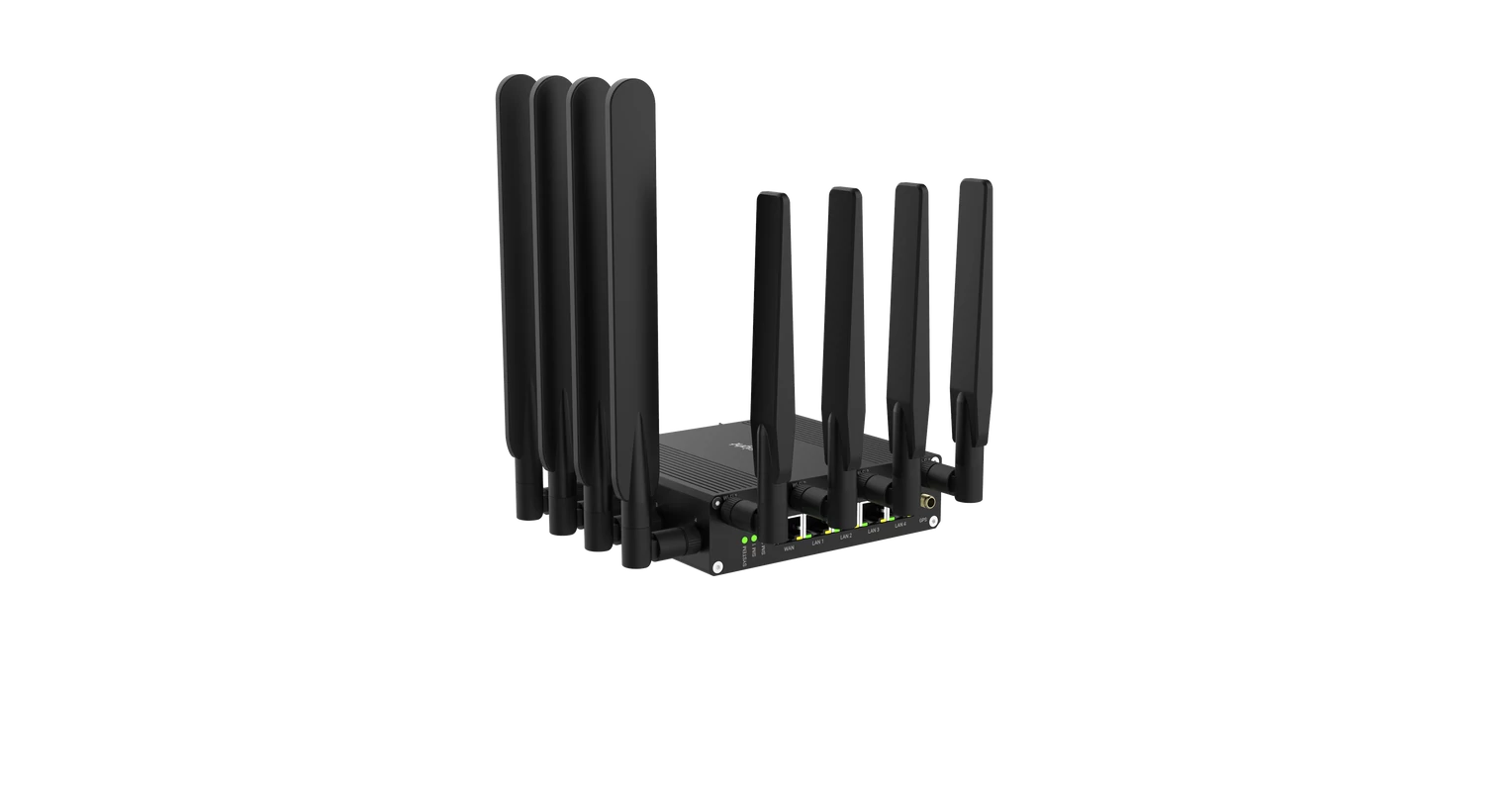 Milesight UR75 DUAL SIM 5G Ipari Mobilnet Router WIFI6 GPS 5xGigabit ...