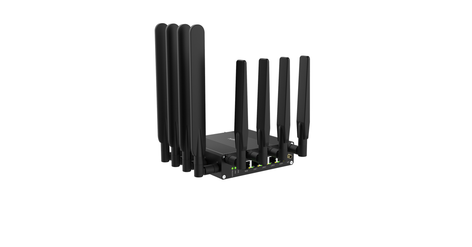 Milesight UR75 DUAL SIM 5G Ipari Mobilnet Router WIFI6 GPS 5xGigabit ...