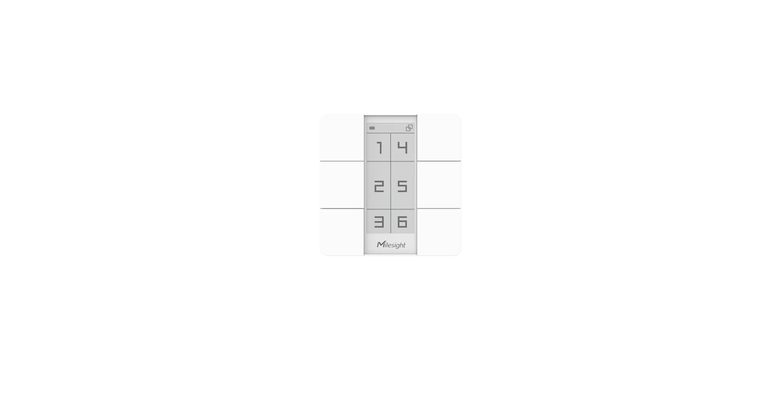 Milesight WS156 LoRaWAN Okos kapcsoló E-ink kijelzővel (6 különböző ...