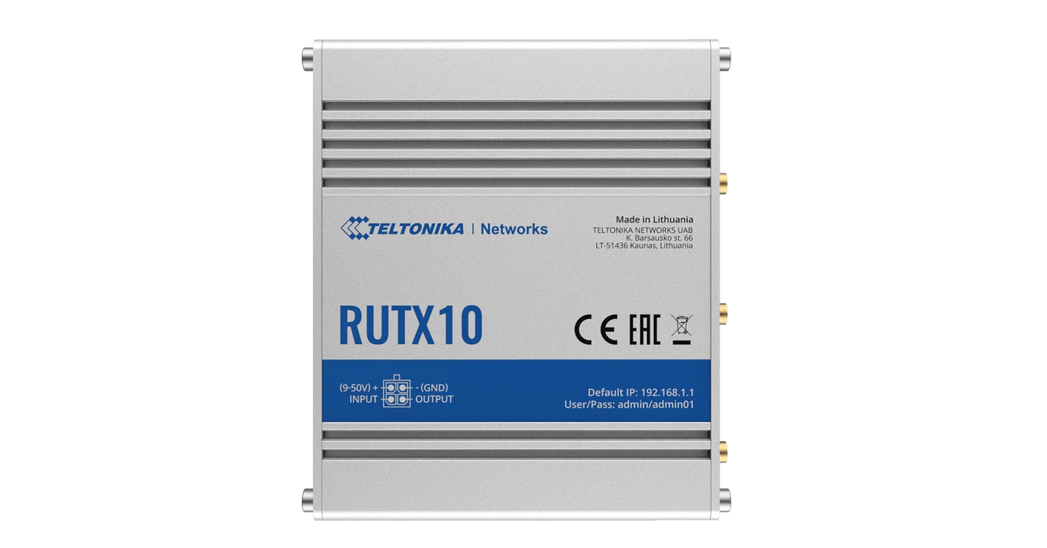RUTX10 Ipari Ethernet Router WIFI & BT - Teltonika Networks - IoTPRO